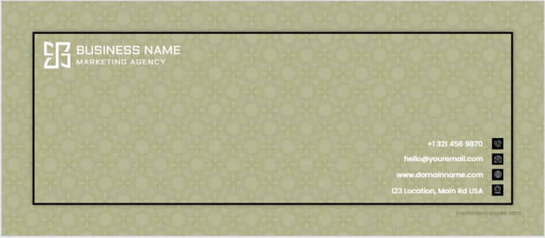 20 Free Printable Envelope Templates for Word | Download