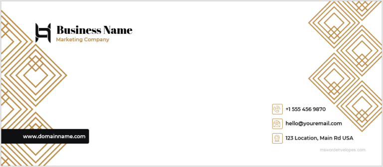 20 Free Printable Envelope Templates for Word | Download