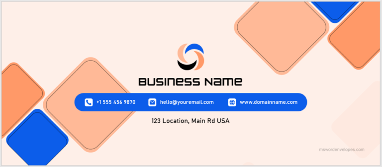 20 Free Printable Envelope Templates for Word | Download