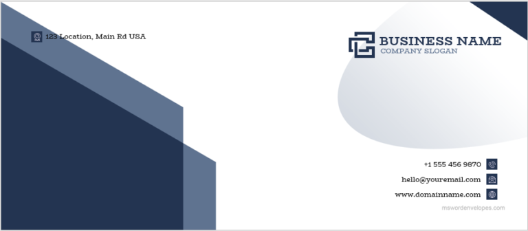 20 Free Printable Envelope Templates for Word | Download