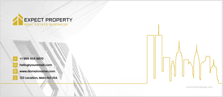 Real Estate Design Envelopes | Download Files for MS Word