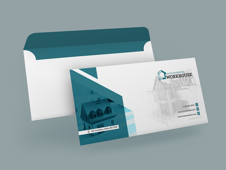 Construction Company Design Envelopes | Download for MS Word