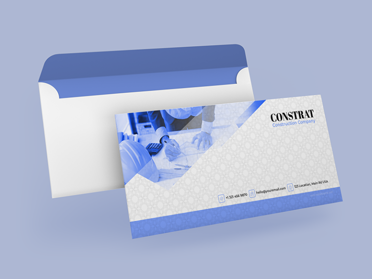 Construction Company Design Envelopes | Download for MS Word