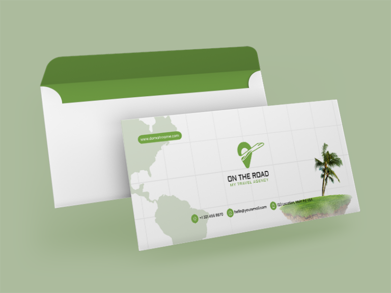 Travel Agency Company Envelope Designs | Download for Word